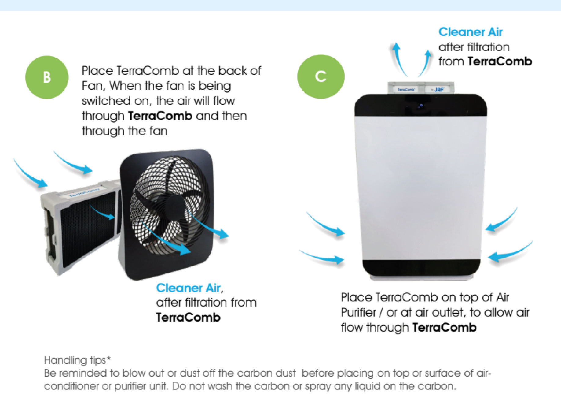 TerraComb (Ceramic Activated Carbon with Catalyst)